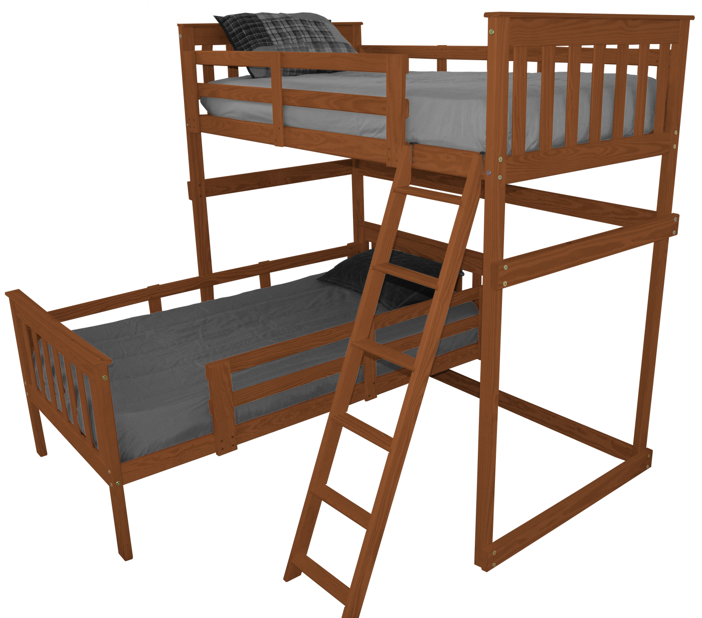 Mission Loft Bed w Side Ladder – Rustics for Less