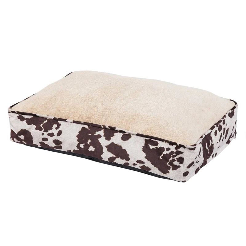 COWHIDE PATTERN DOG BED – Rustics for Less