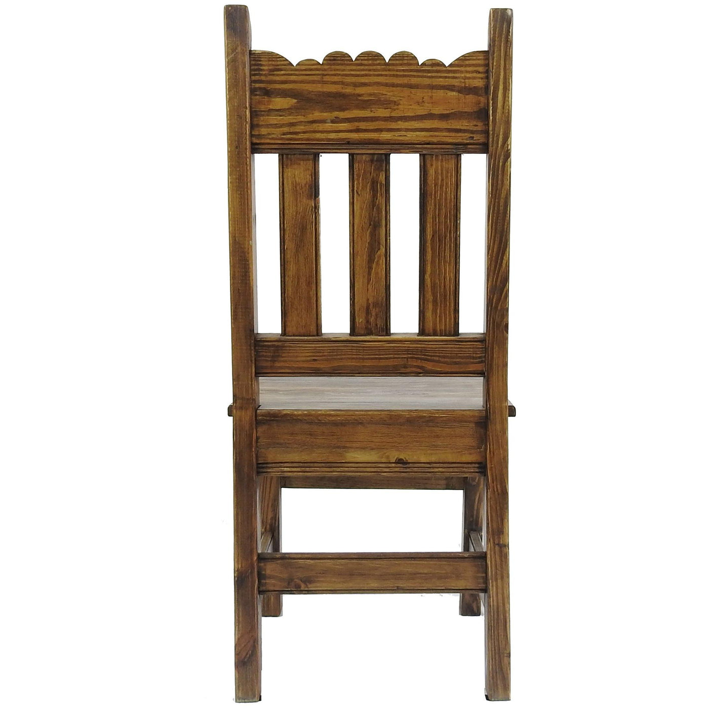 Southwest 5' x 5' Dining Table Set with 8 Chairs | Pine Wood Slate ...