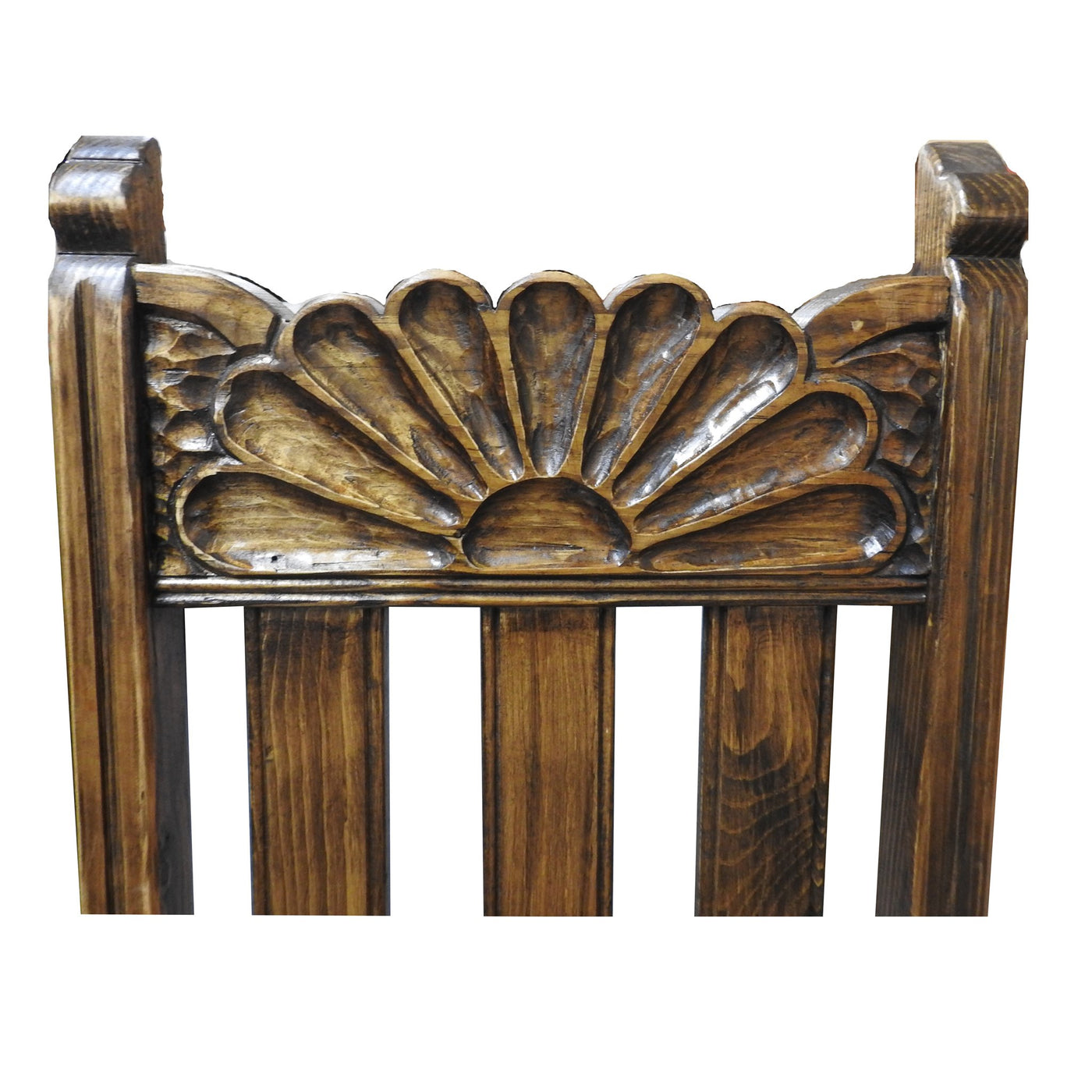 Southwest 5' x 5' Dining Table Set with 8 Chairs | Pine Wood Slate ...